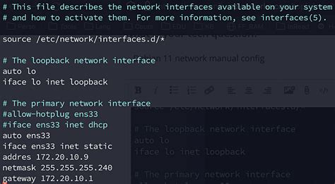 Debian 11 Network Manual Config Virtualization Spiceworks Community