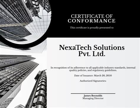 Free Printable Conformance Certificate Templates To Customize Online