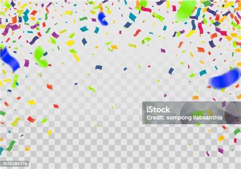 다채로운 공기 풍선과 화환과 스타일 여름 축제 배경에서 소매 쇼핑 또는 블랙 프라이데이 프로모션을위한 색종이의 다양한 색상과 그랜드 오프닝 이벤트 0명에 대한 스톡 벡터