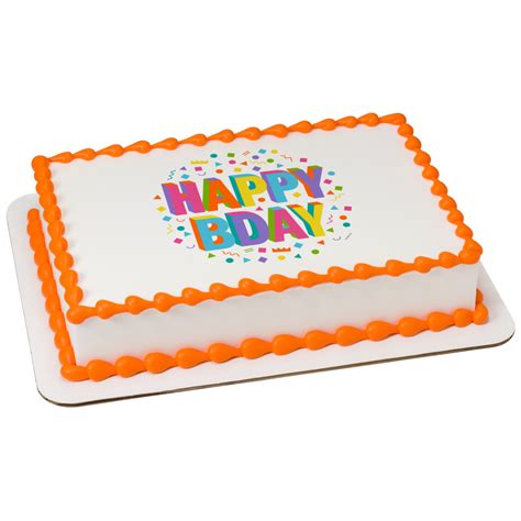 Order Happy Bday Edible Image® By Photocake® Cake From Vons 2434 Bky