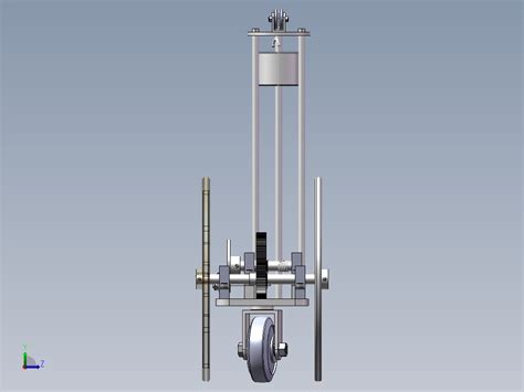 无碳重力势能小车设计含3D CAD 论文 STEP PARASOLID SOLIDWORKS 2004 AUTOCAD 2004 STL