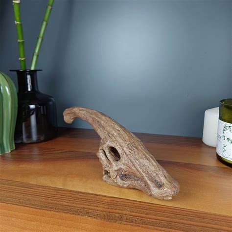 Parasaurolophus Skull Museum Quality Sculpture Dinosaur Fossil