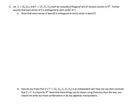Solved Let S U U And T V V V Each Be Mutually Chegg Com