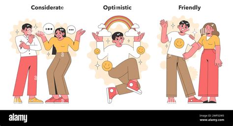 Engaging Vector Art Capturing The Essence Of Positivity Featuring