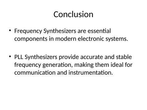 A Frequencysynthesizerpresentationpptx