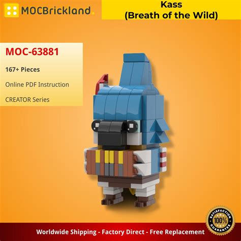 Kass Breath Of The Wild Brickheadz Moc 63881 Creator With 167 Pieces