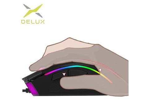 Delux M625 PMW3325 USB Wired Optical Gaming Mouse 7programmable Buttons ...