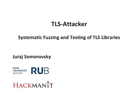 Pdf Tls Attacker Owasp · 2020 1 17 · Tls Attacker 17 Framework
