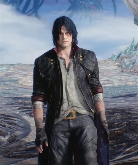 Devil May Cry 5 Black Dante Leather Coat Costume USA Leather Factory