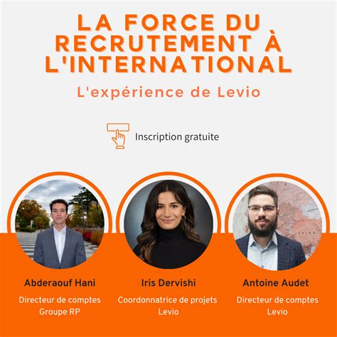 La force du recrutement à l international l expérience de Levio Les