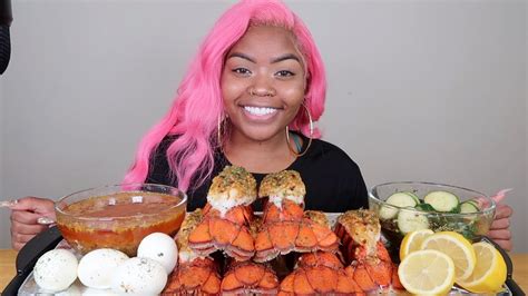 Lobster Tails Eggs Seafood Boil Mukbang 먹방 Eating Show Youtube