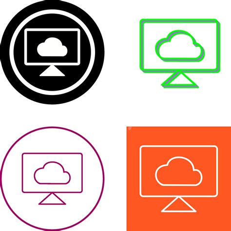 cloud system icon design 44027264 vector art at vecteezy