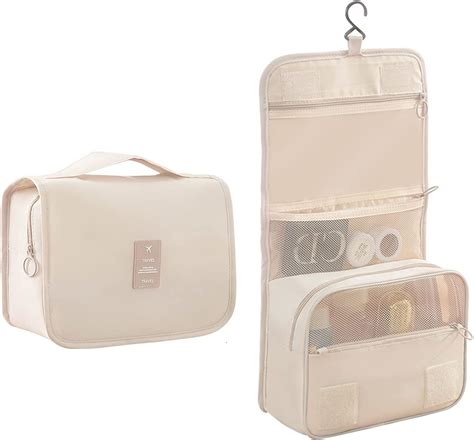 Amazon Allmira トラベルポーチ 吊り下げ ポーチ 旅行用 洗面用具 トイレタリーバッグ 大容量 防水 フック付き 旅行