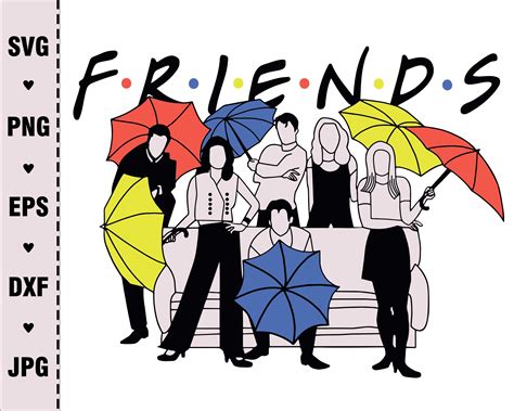 Friends Svg Bundle Friends Tv Show Svg Bundle Friends Etsy