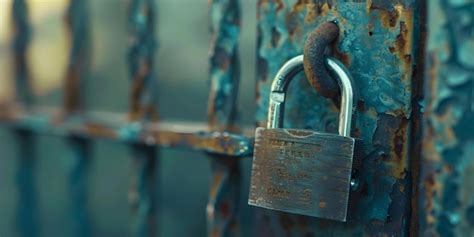 Symbolizing Cybersecurity And Data Protection A Closeup Of A Padlock Concept Cybersecurity Data