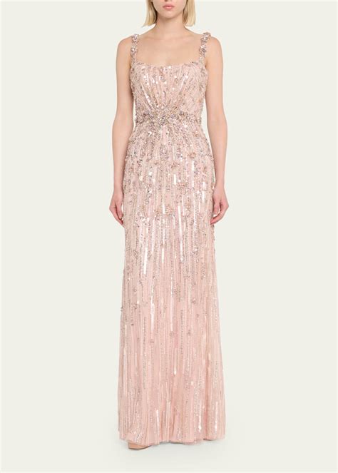 Jenny Packham Bright Gem Embellished Gown Bergdorf Goodman