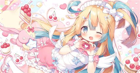 仕事絵 【お仕事】チェリボム 桃豆こまもち🍡2日目東h33のイラスト Pixiv