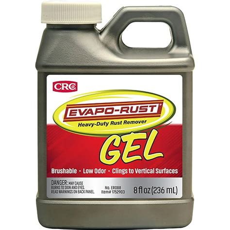 Crc Evapo Rust Gel Rust Remover 8 Fl Oz Rust Remover For Vertical