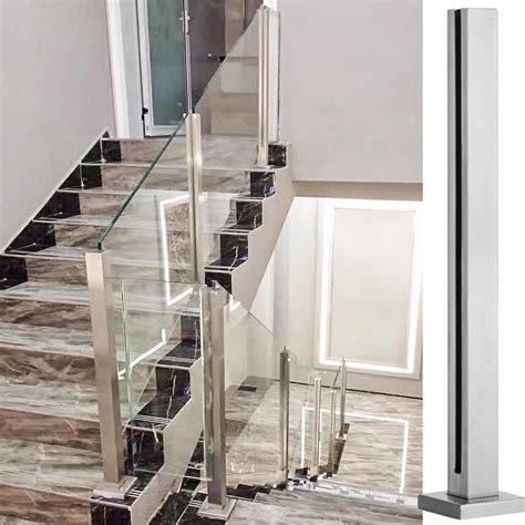 Stairs Deck Glass Railing Post System For 10 12 Mm Thick