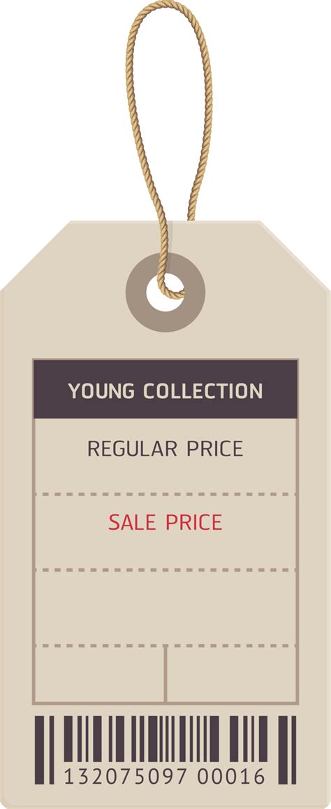 Price Tags Label Template PNG