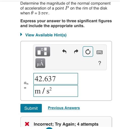 Solved The Disk Starts At ω04rads When θ0 And Is Given