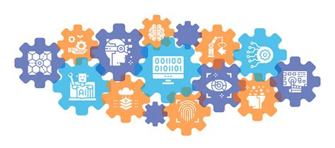 인공 지능 라인 아이콘 배너 로봇 공학 챗봇 데이터베이스 흰색 배경에 격리된 빅 데이터 세트 아이콘 개념에 대한 스톡 벡터 아트