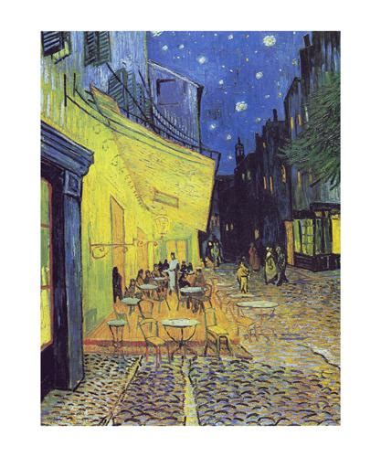 Marcos Y Cuadros Laminas Vincent Van Gogh Terraza De Cafe Por La Noche