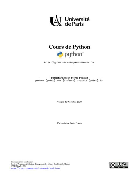 Cours De Python Pdf