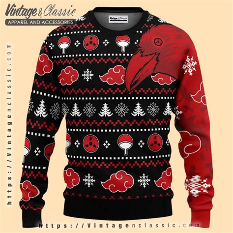 Uchiha Itachi Naruto Ugly Christmas Sweater Vintagenclassic Tee