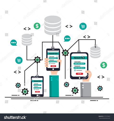 Gui Design Usability User Experience Improvement Stock Vector Royalty