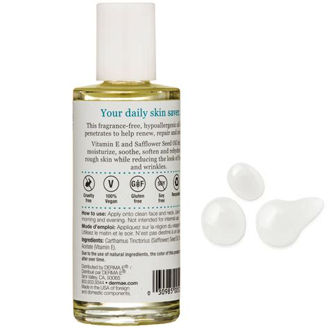 Derma E Vitamin E Skin Oil 14000 Iu 2 Fl Oz Vegan Black Market
