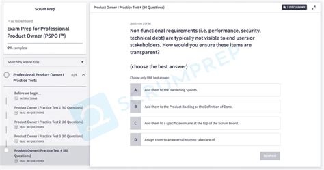 Pspo I Practice Tests Questions And Answers Okscrum
