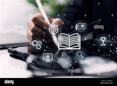 Concept Of Distance Learning Learning Online Through Webinars Video Tutorials And Internet