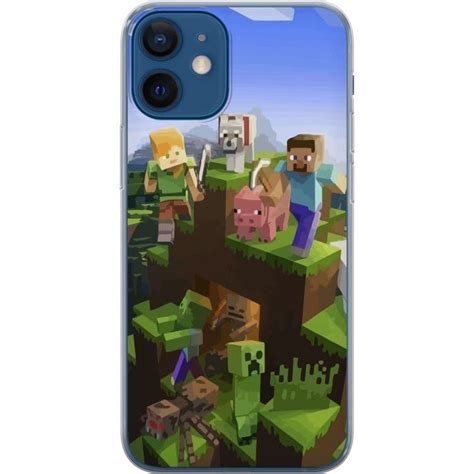 Apple Iphone 12 Genomskinligt Skal Minecraft Cdon