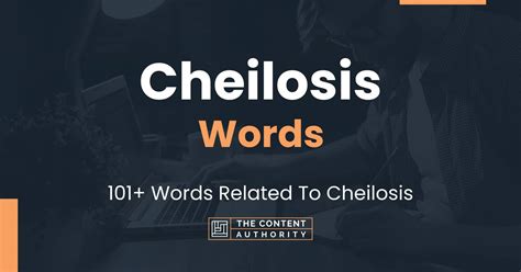 Cheilosis Words 101 Words Related To Cheilosis
