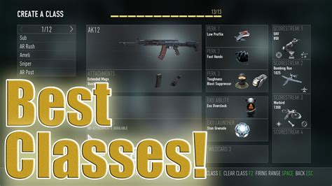 Cod Aw Best Class Setup Win More Gunfights Youtube