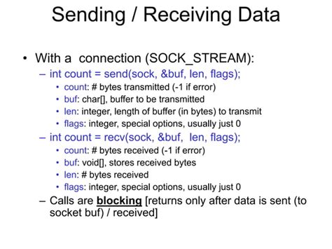INTRODUCTION TO SOCKETS IN COMPUTER NETWORKS DEPT OF CSE Ppt