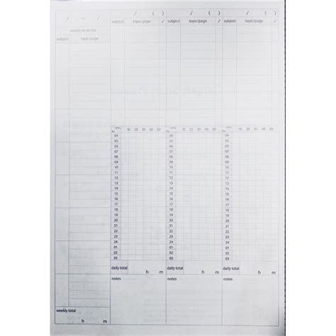 新學期開學優惠！韓國日本 讀書計劃表study Planner周計畫 10分鐘讀書計畫電子檔 （附時間格） 蝦皮購物