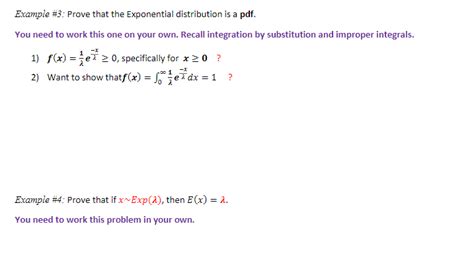 Solved Example 3 Prove That The Exponential Distribution Chegg Com