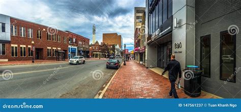 Le Centre Ville De Moncton Canada Photographie éditorial Image Du