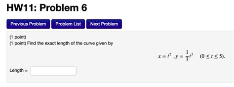 Solved Hw11 Problem 5 Previous Problem Problem List Next