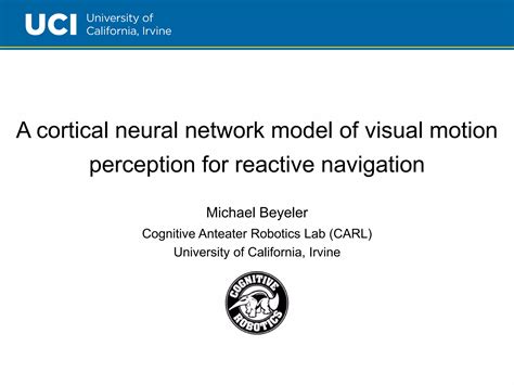 A Cortical Neural Network Model Of Visual Motion Perception For Reactive Navigation Ppt