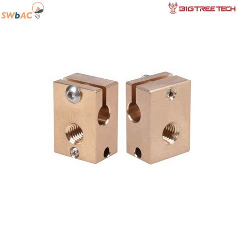 V6 Brass Heater Block Copper Kuwait 3d Printing Store 3d Printer Repair Shop Filament