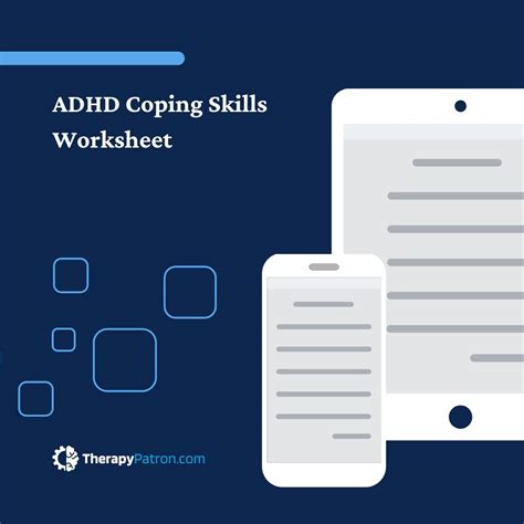 Adhd Coping Skills Worksheet Editable Fillable Printable Pdf