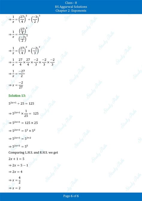 RS Aggarwal Solutions Class 8 Exercise 2A Chapter 2 Exponents