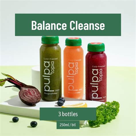 Jual Paket Detox Cold Pressed Juice Balance Cleanse Juice Cleanse