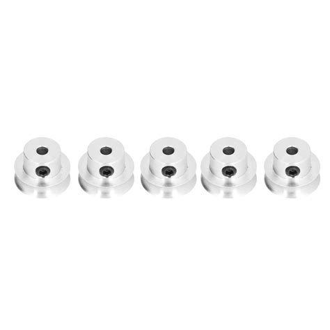 Lot de poulies rondes fixes à vis en forme de V avec trou de mm de diamètre pour