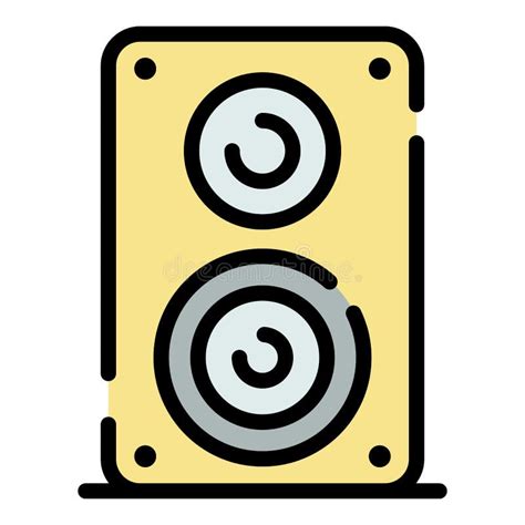 扬声器图标颜色轮廓矢量图 向量例证 插画 包括有 设备 平面 现代 大声 音响员 电子 招待 230433172
