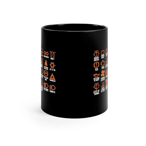 Funny Dashboard Icons Coffee Mug Car Guy T Car Lover Etsy