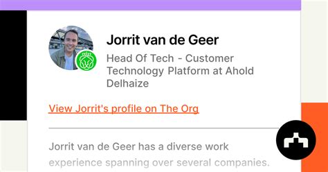 Jorrit van de Geer - Head Of Tech - Customer Technology Platform at ...